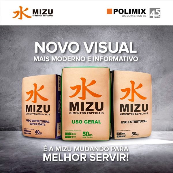 O cimento para toda obra está de roupa nova! - Mizu
